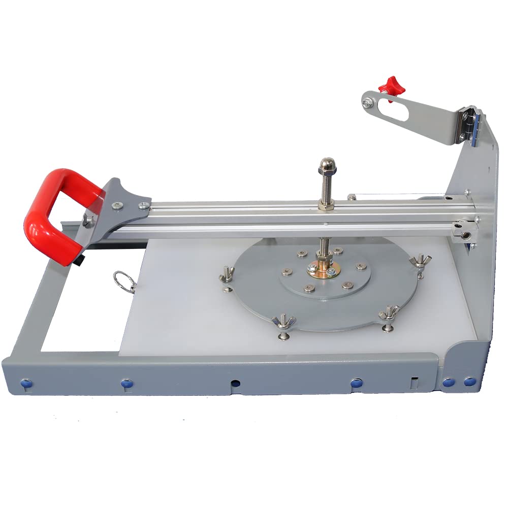HayWHNKN Pizza Dough Press Machine Dough Pastry Manual Press Machine 3-25mm Thickness Adjustable with Handle Lever Design