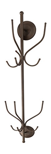 Kings Brand Furniture β Nino Metal 12 Hook Wall Mount Coat & Hat Rack, Pewter