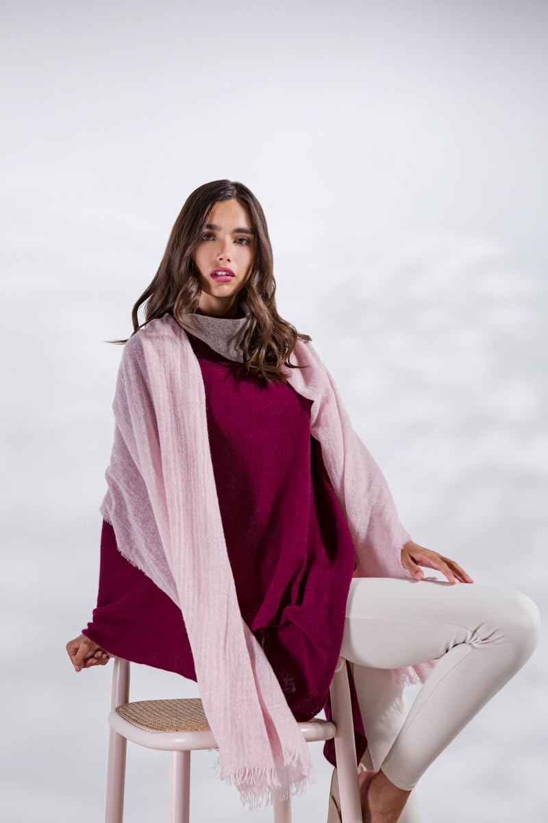 Dalle Piane Cashmere - Poncho 100% cashmere - Made in Italy, Color: Camel, One size