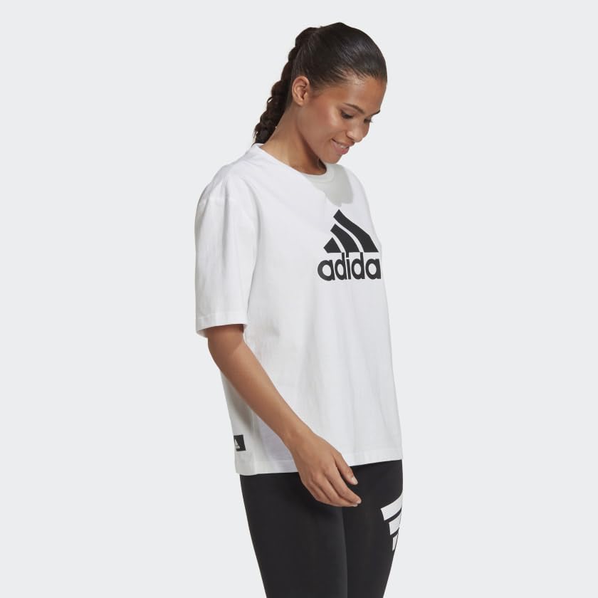 adidas Women's Future Icon Badge of Sport Tee, White, X-Large