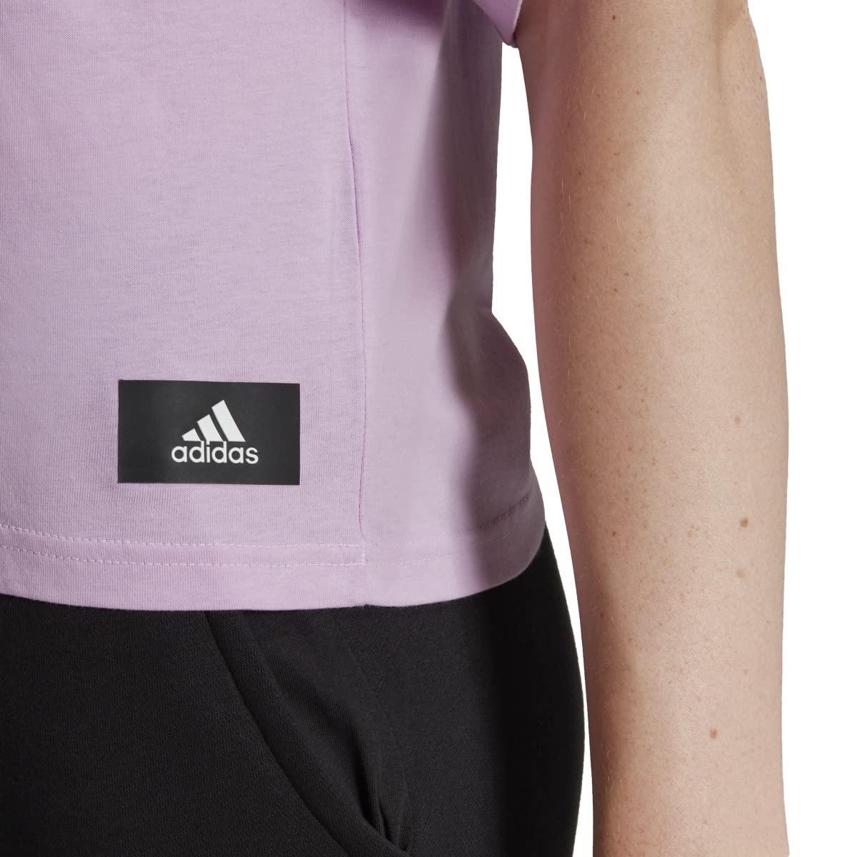 adidas Women's Sportswear Future Icon 3-Stripes Tee, Pulse Magenta, Large