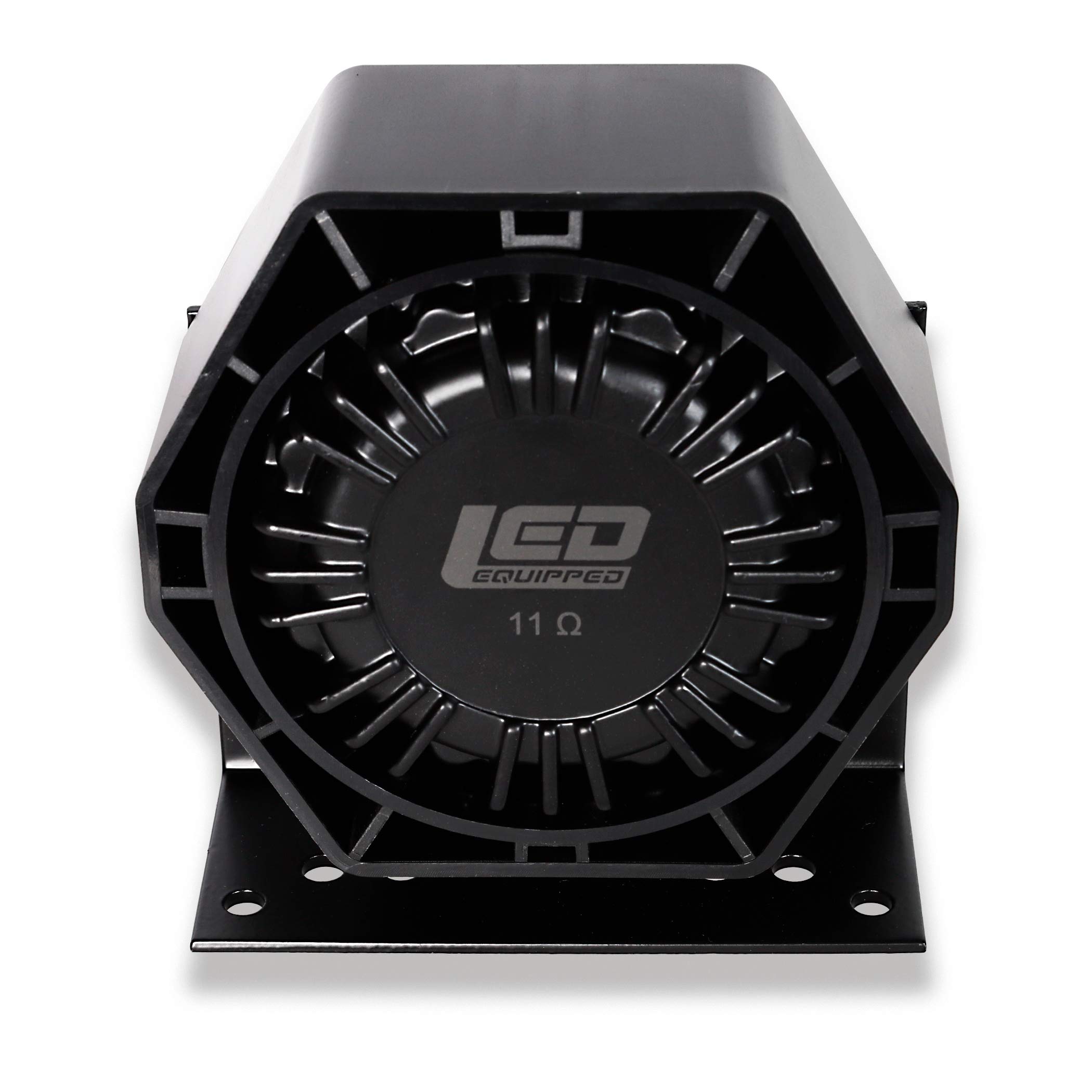 Ledqusa Northern Shrike 100 Watt Emergency Vehicle Siren Speaker for High Performance Hazard Warning/Police, Fire Trucks, Ambulance Speakers System - Compact Speaker
