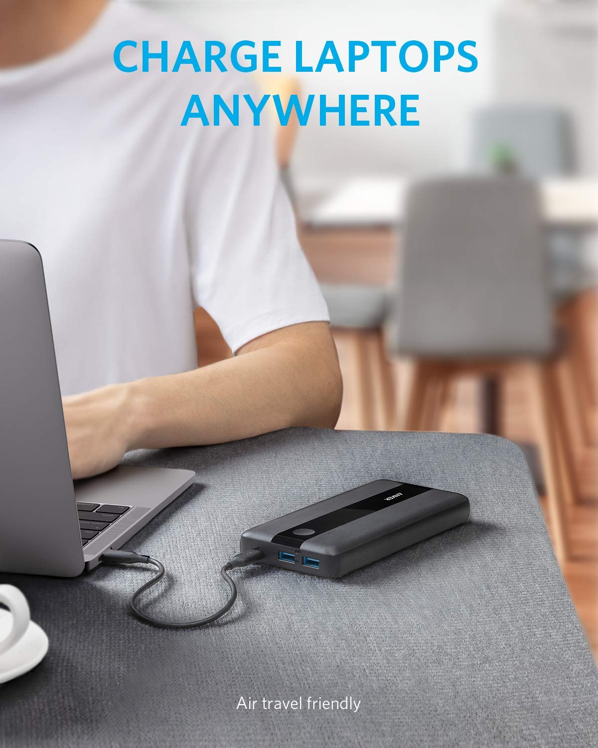 Anker PowerCore III 19,200mAh Huge Cell Capacity 45W Power Delivery Portable Charger for MacBook Air 2020, iPad Pro 11, iPhone 11/11 Pro/XS Max/X / 8, Samsung and More