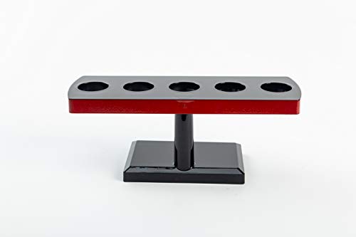 ASIAN HOME Japanese Style Temaki Sushi Roll Holder with Five Compartments Holes, Kitchen Dining Decor Display Stand, Restaurant Supply Serveware (9.4" x 3.25" x 3.6")