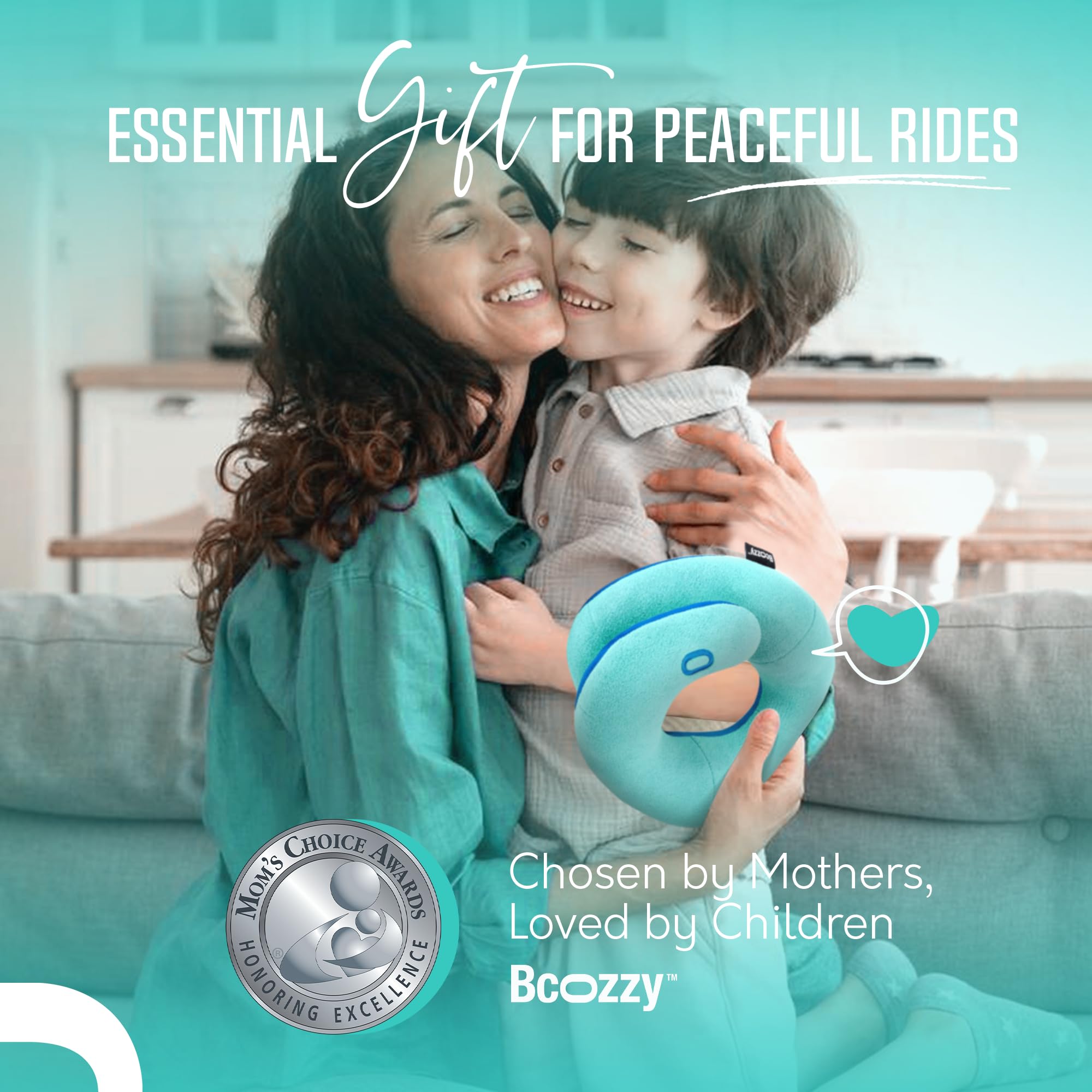 BCOZZY Travel Neck Pillow, Supports The Neck, Head & Chin, Stops The Head from Falling Forward, for car seat & Plane, Small Cat Bag, Pink