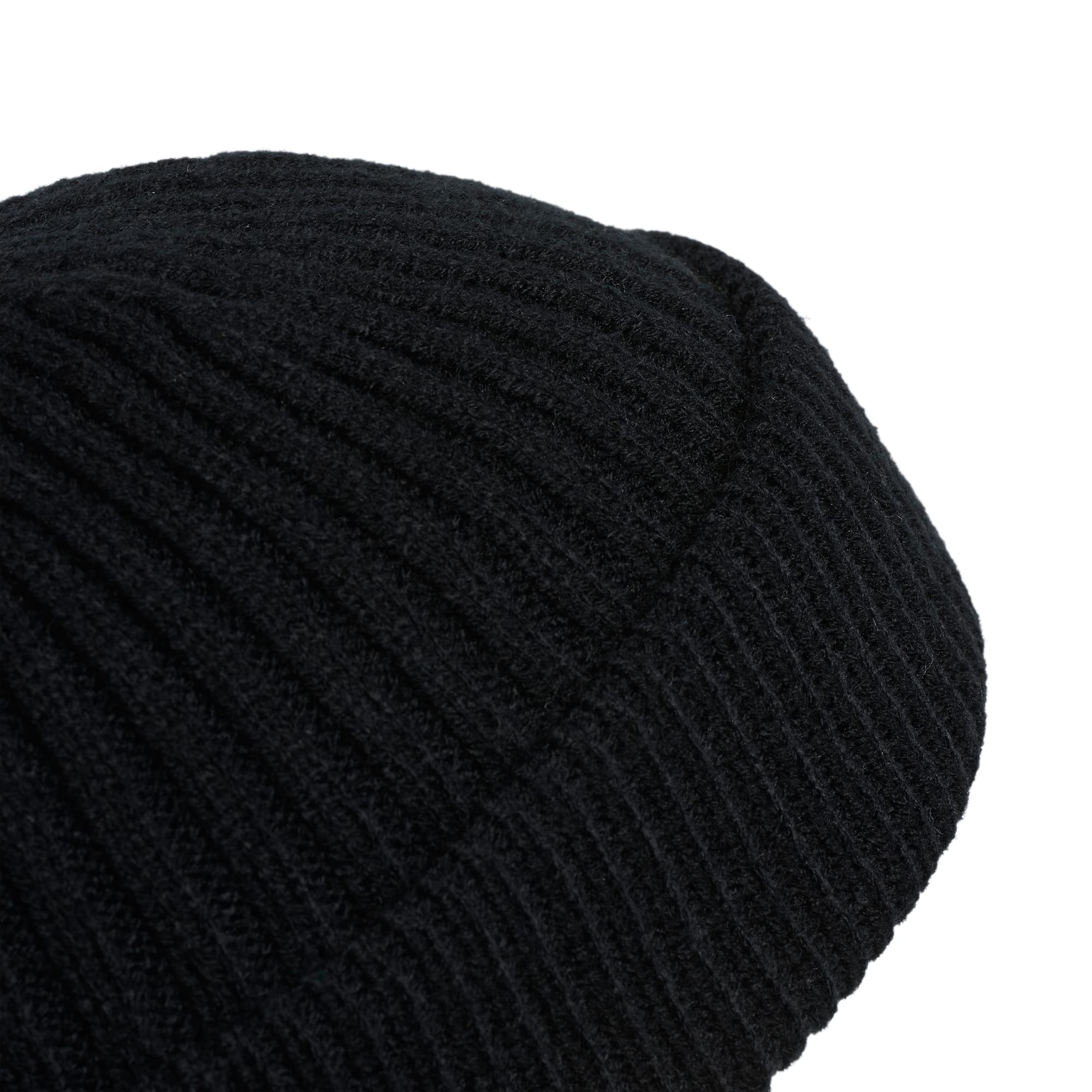 adidas Originals Short Fit Sport Beanie, Black/White, One Size