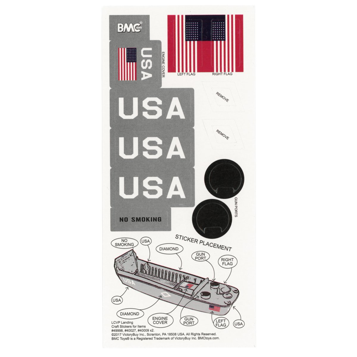 BMC WW2 Higgins Boat LCVP Landing Craft - 1:32 Vehicle for Plastic Army Men