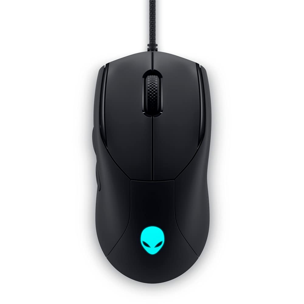 Alienware AW320M Wired Gaming Mouse, USB-A, Optical Sensor, 6 Configurable Buttons, Black