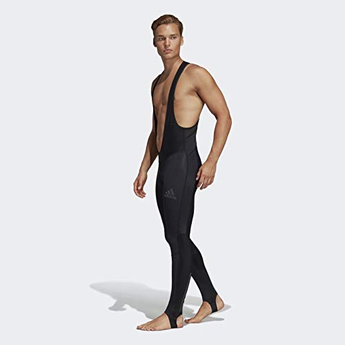 adidas mens Climawarm Padded Winter Bib Tights black Medium