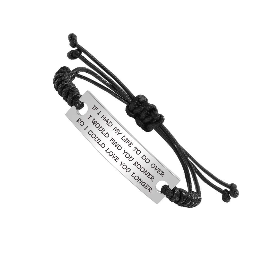 ABNTY If I Had My Life To Do Over I Would Find You Sooner, Bracelet for Soulmate Lover Gifts