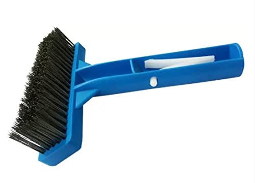 ATIE 5-Inch Heavy Duty Stainless Steel Bristle Wire Pool Algae Corner Brush for Concrete and Plaster Pool Spa to Brush Hard-to-Reach Pool Corners, Steps, Tiles