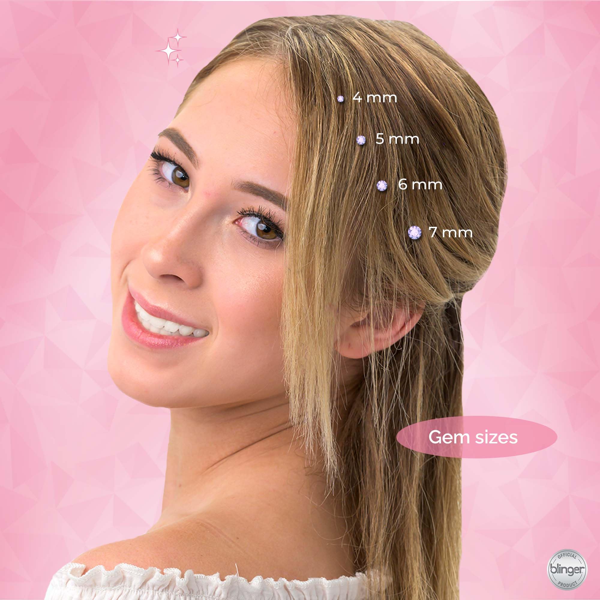 Blinger Ultimate Set, Glam Collection, Comes with Glam Styling Tool & 225 Gems - Load, Click, Bling! Hair, Fashion, Anything! (Amazon Exclusive)