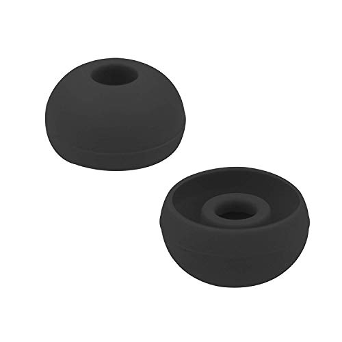MMOBIEL Ear Tips Earbuds Replacement Compatible with Beats by Dre Powerbeats 2/3 Monsterbeats Wireless - Set of 4 Pairs - Silicone - Black