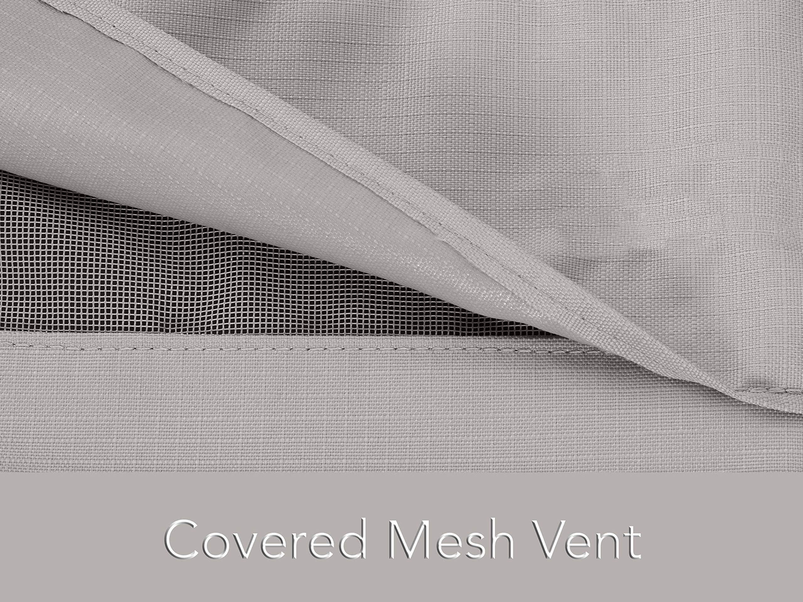 Covermates Outdoor Swing Cover - Heavy-Duty Polyester, Weather Resistant, Drawcord Hem, Seating and Chair Covers, 63W x 26D x 26H, Ripstop Grey