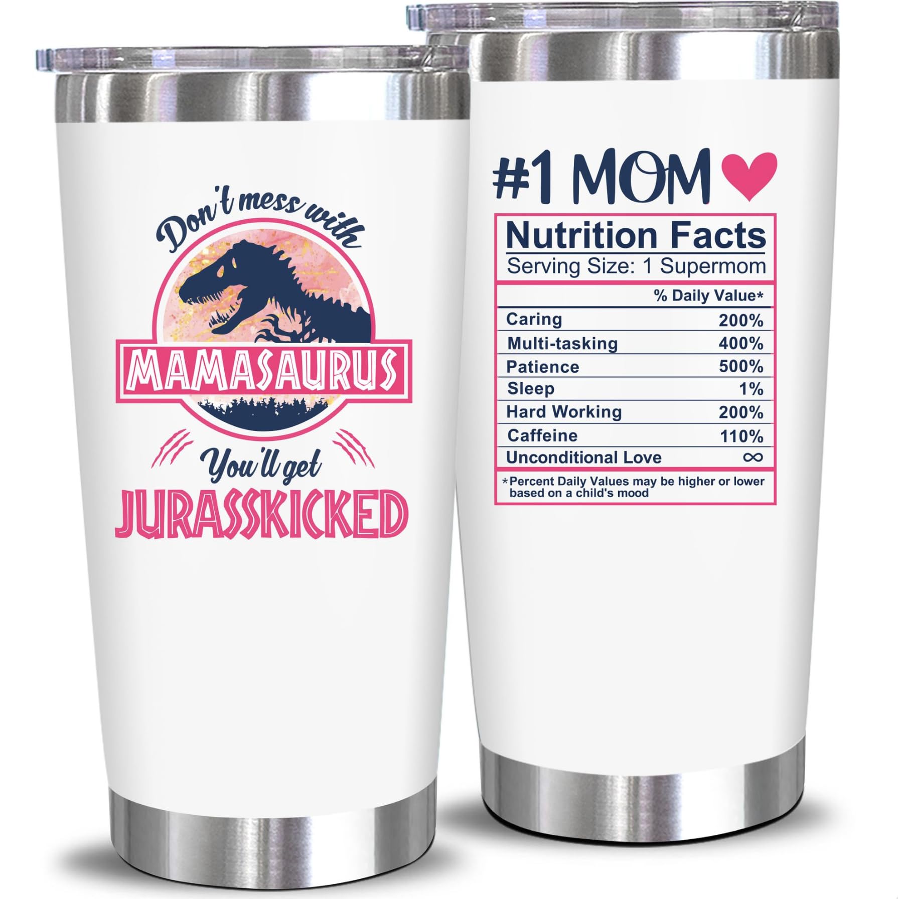 NewEleven Christmas Gifts For Mom - Birthday Gifts For Mom From Daughter, Son, Kids, Husband - Wife Gifts - Unique Present Ideas For Mom, Mother In Law, Wife, New Mom - 20 Oz Tumbler