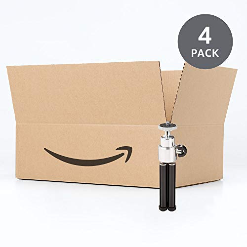 Amazon Basics Lightweight Adjustable Mini Tripod Stand - Pack of 4, 5 - 7.5 Inches, Black