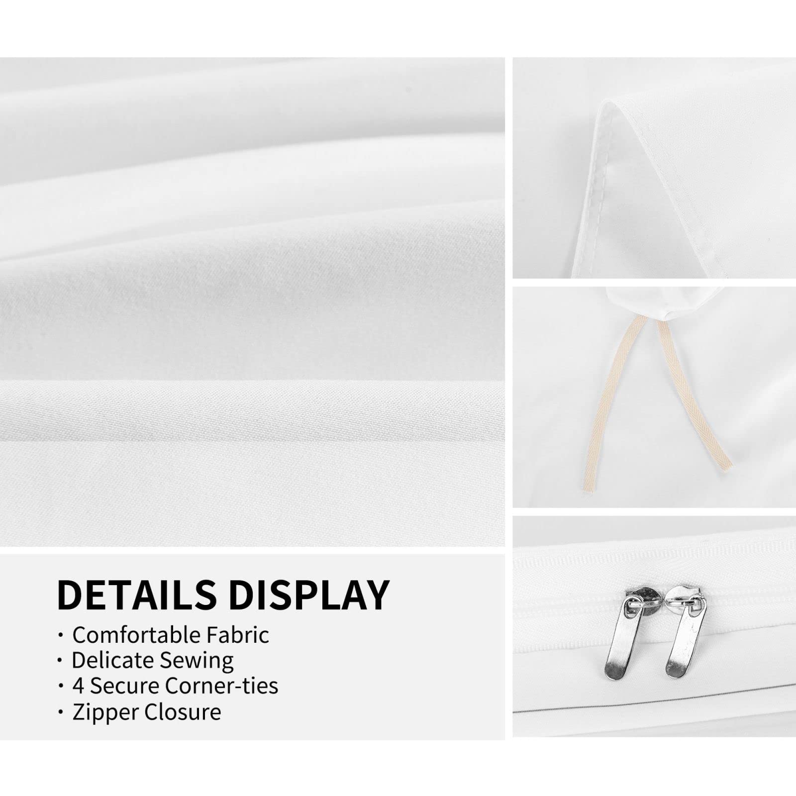 QAHEART Dazai Osamu Nakajima Atushi 3-Piece Duvet Cover Set Bedding Set Comforter Anime Cute Bed Sets Microfiber Breathable Cover for Kids Bedroom