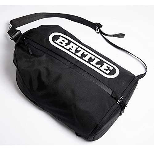 Battle Sports Lockdown 6 Sling Bag 2.0 - Single Shoulder Travel Backpack, Adjustable Over-the-Shoulder Strap, Padded Interior Sleeve for up to 15β Laptop, Crossbody Bag - Black