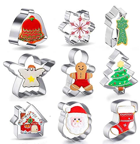 ANMEISH Cookie Cutters Set, 80-Piece — Holiday, Alphabet, Numbers and Everyday Shapes Metal Cookie Cutters, Including Christmas, Fall Thanksgiving, Halloween, Easter (80)