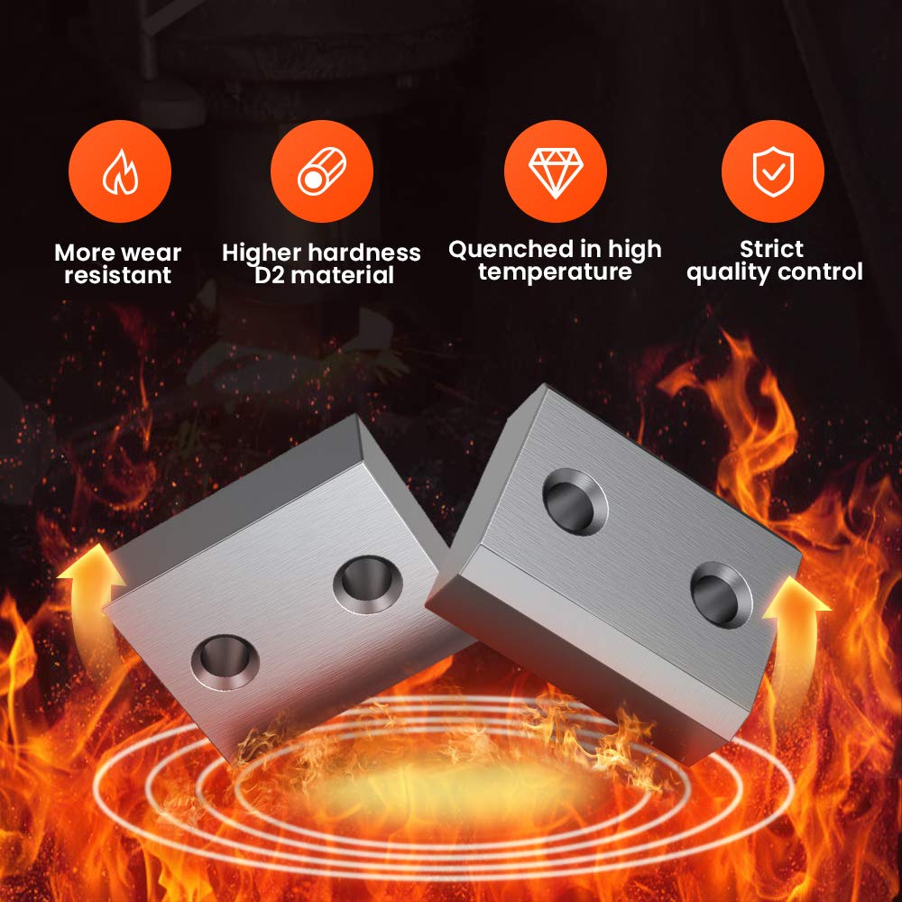 Anbull RS-16 Rebar Cutter Repalcement Blades with 12 Hexagon Screw and 12 Spring Washer