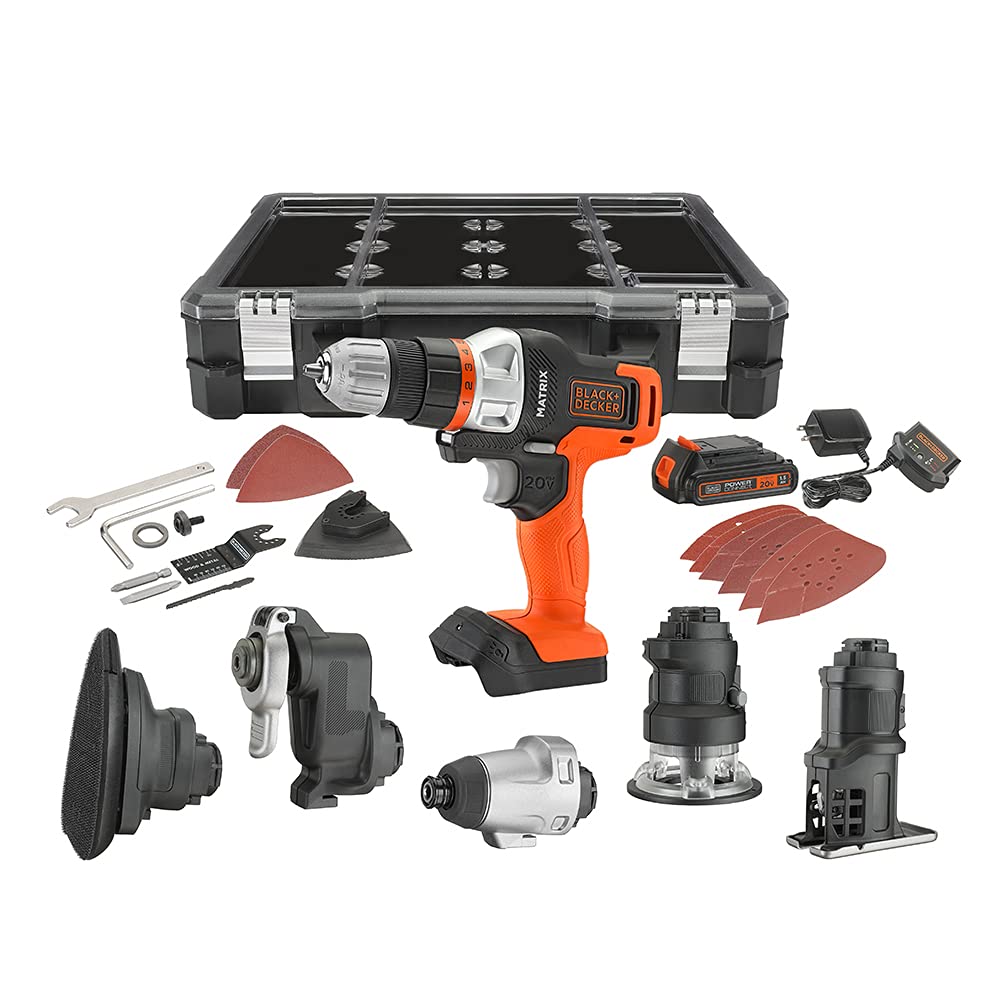 Black & Decker BDCDMT1206KITC Matrix 6 Tool Combo Kit with BDCMTTS Matrix Trim Saw Attachment