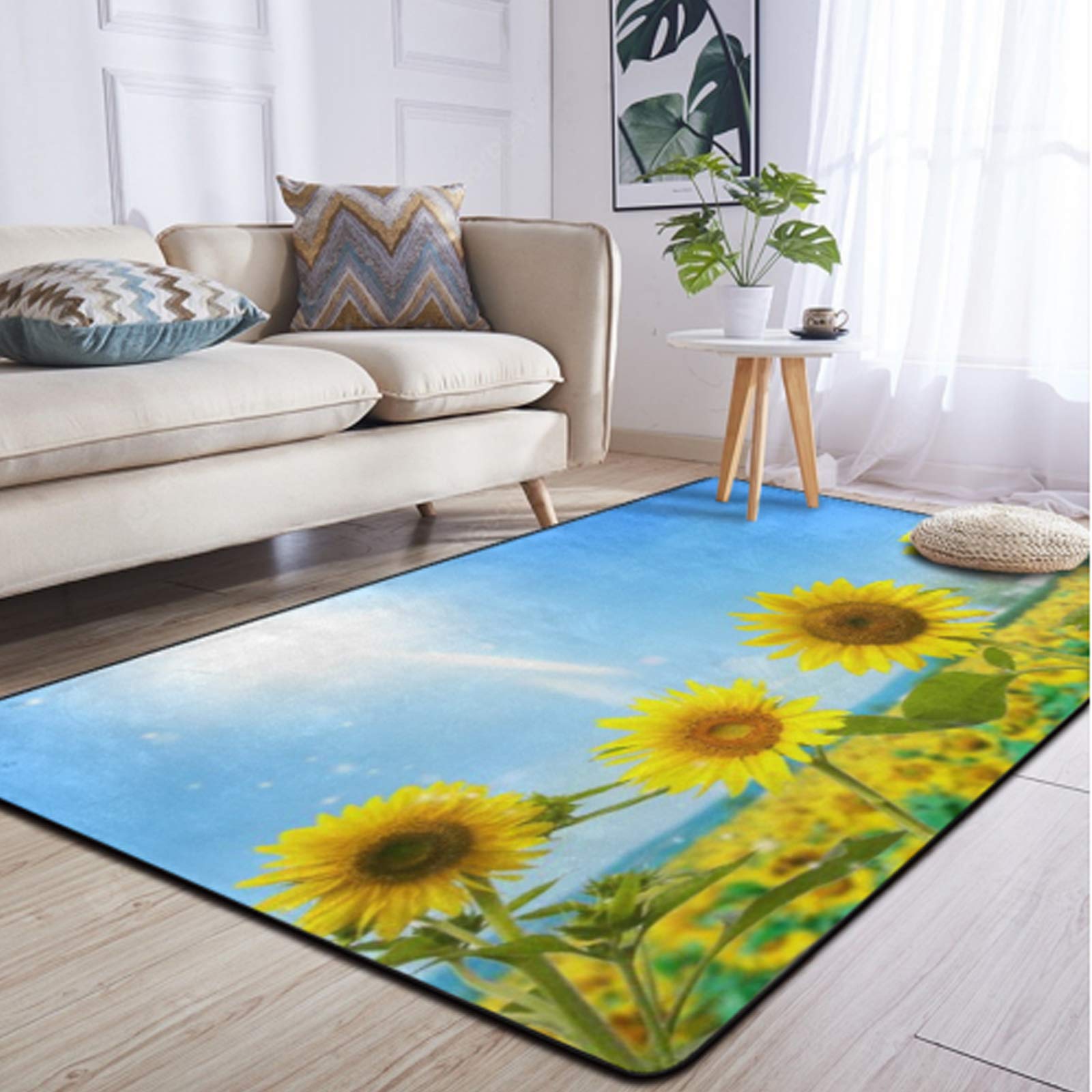 Custom Personalized Area Rug, Customized Photo Text Non-Slip Washable Floor Rug Carpet Indoor Outdoor for Bedroom Room Garden Office, Bathroom Home Decorative (31.5"x47")
