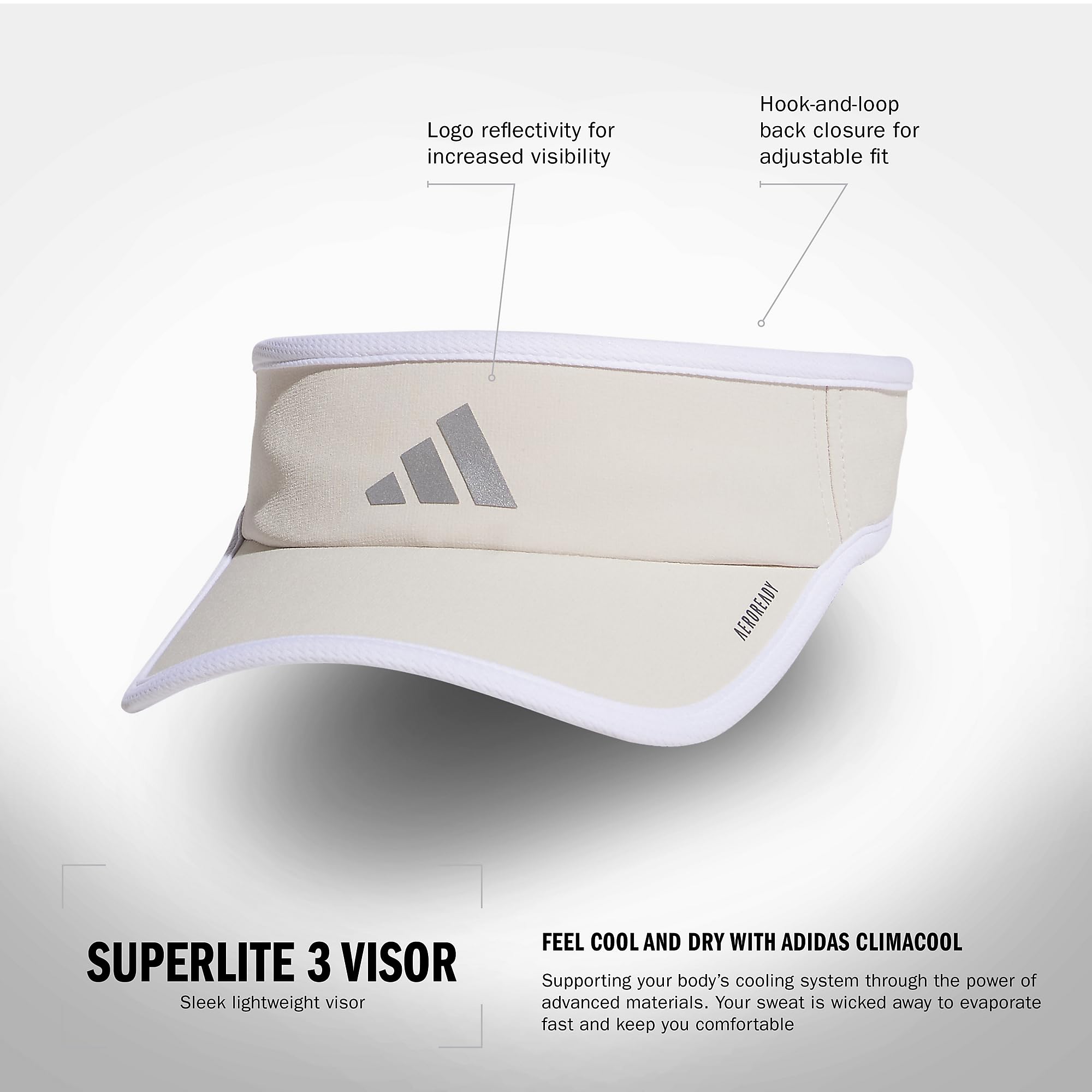 adidas womens Superlite Performance visors headwear, Wonder Mauve Pink/Gilver, One Size US