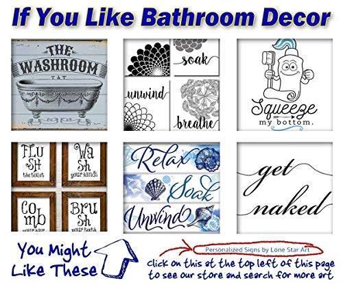 Black and White Bathroom Wall Art (8x10) - Black and White Bathroom Wall Decor Unframed Prints - Great Restroom Gray and White Bathroom Decor Black and White Bathroom Accessory