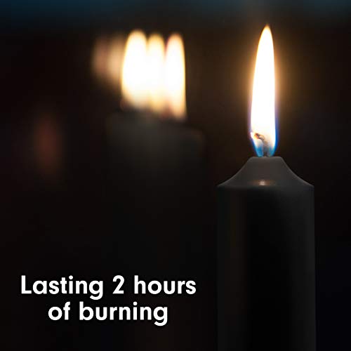 Upgraded MANFLY Low Temperature Candles Low Heat Romantic Candles Wax for Couples, Wedding, Home Decoration-Black