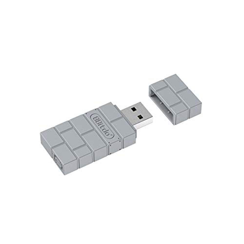 8Bitdo Wireless Bluetooth Adapter for PlayStation Classic, Switch/Switch OLED, Windows PC, Mac & Raspberry Pi - for PS4, PS3, Switch Pro Controller and More - PlayStation