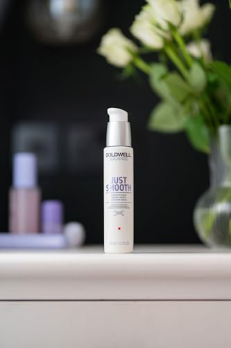 Goldwell Dualsenses Just Smooth Taming Anti-Frizz & Humidity Control 6 Effects Serum, Paraben Free, Floral, 100ml