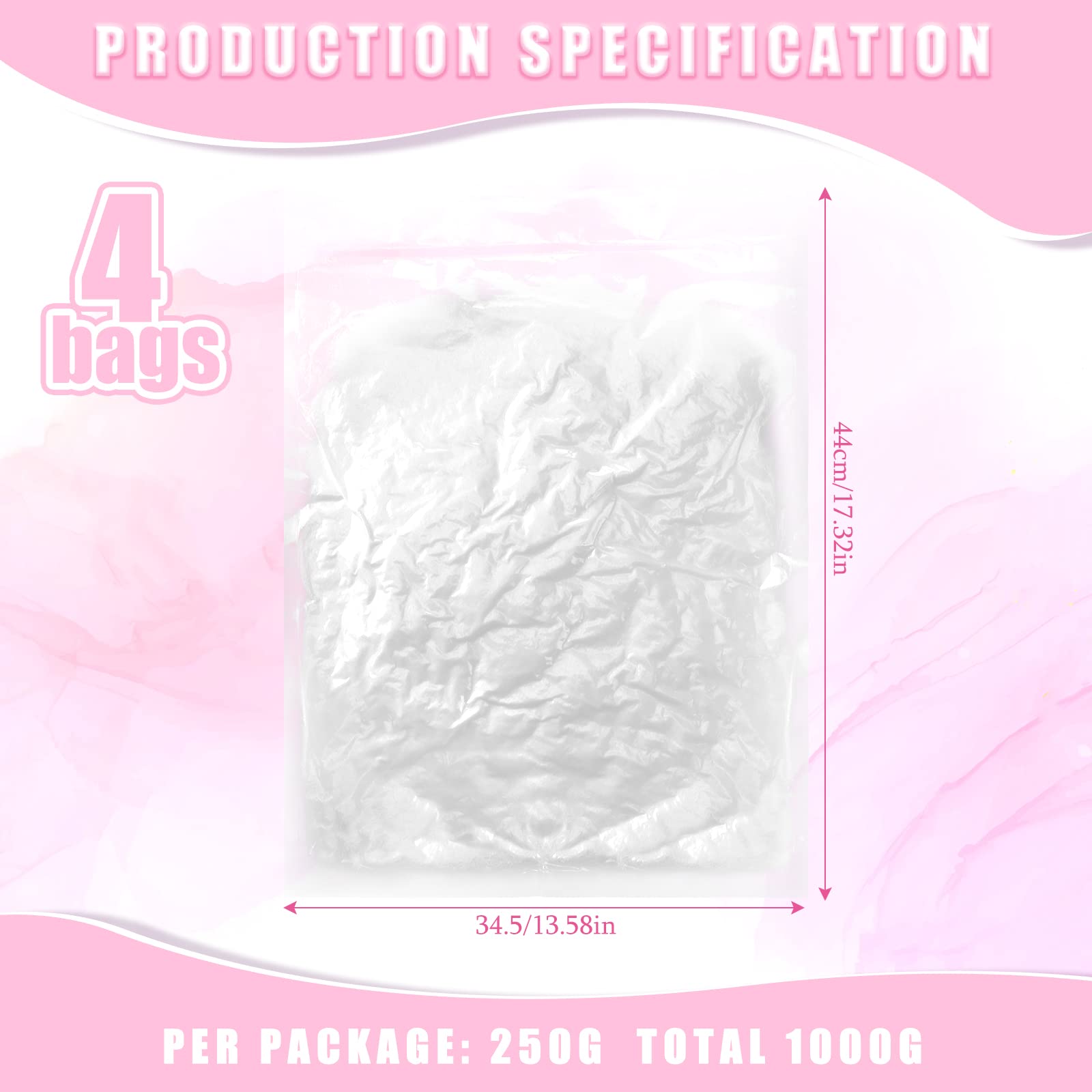 Woanger 1000g/ 35oz Polyfill Stuffing Polyester Fiber Filling Stuffings Pillow Couch Stuffed High Resilience Fiber for Cushion Small Dolls Crafts Comforter DIY Padding Quilts