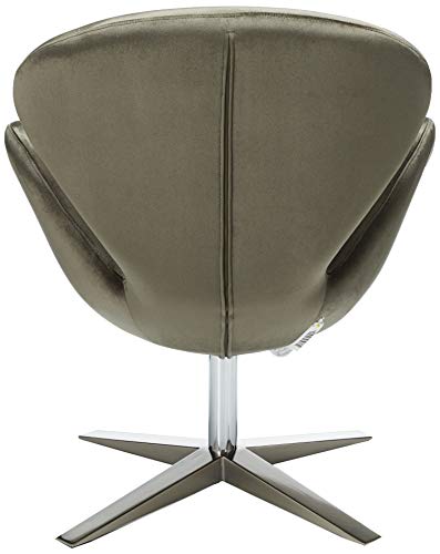 Christopher Knight Home Athena Velvet Modern Swivel Chair, Grey