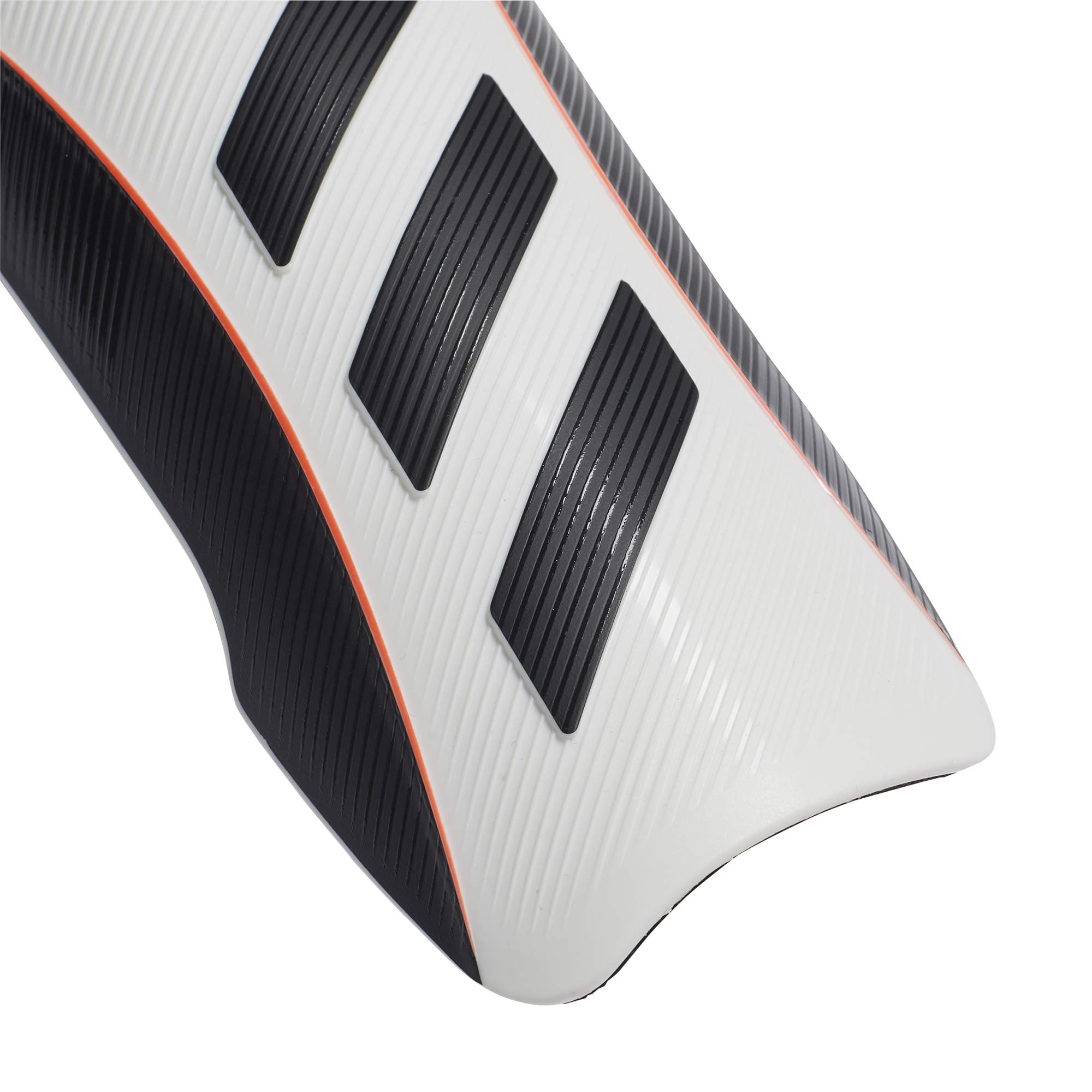 adidas Unisex-Child Tiro Shin Guards, White/Black/Black/Solar Red, Small