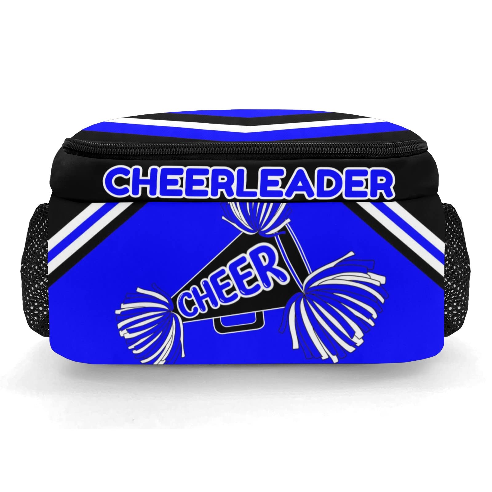 Anneunique Custom Cheer Pom Cheerleaders Blue Backpack Multifunctional Waterproof Laptop Bag for Travel Gift