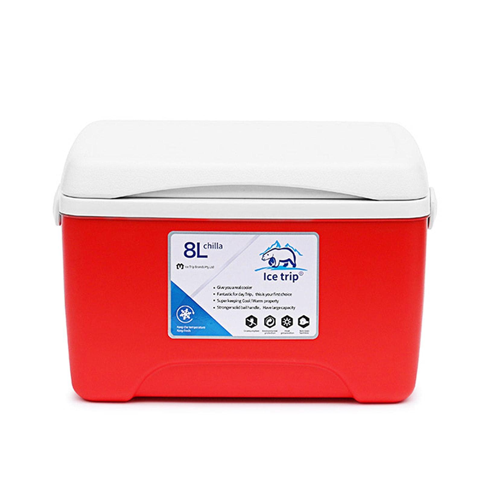 8L Cooler Box, Outdoor Rotomolded Cooler, Portable Cooler Box for BBQ, Camping, Pincnic, and Other Outdoor Activities