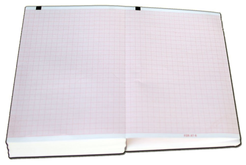 ECG Chart Paper for Schiller At6, At6m, At6c, Sp200, Sp700 - 145mm X 100mm X 350 Sheets (2157005) (1)