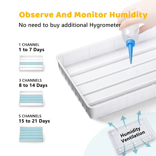 Apdoe Egg Incubator Clear View, Automatic Egg Turner, Temperature Humidity Control, Egg Candler, Poultry Egg Incubator for Hatching 12-15 Chicken Eggs, 35 Quail Eggs, 9 Duck Eggs, Turkey Goose Birds