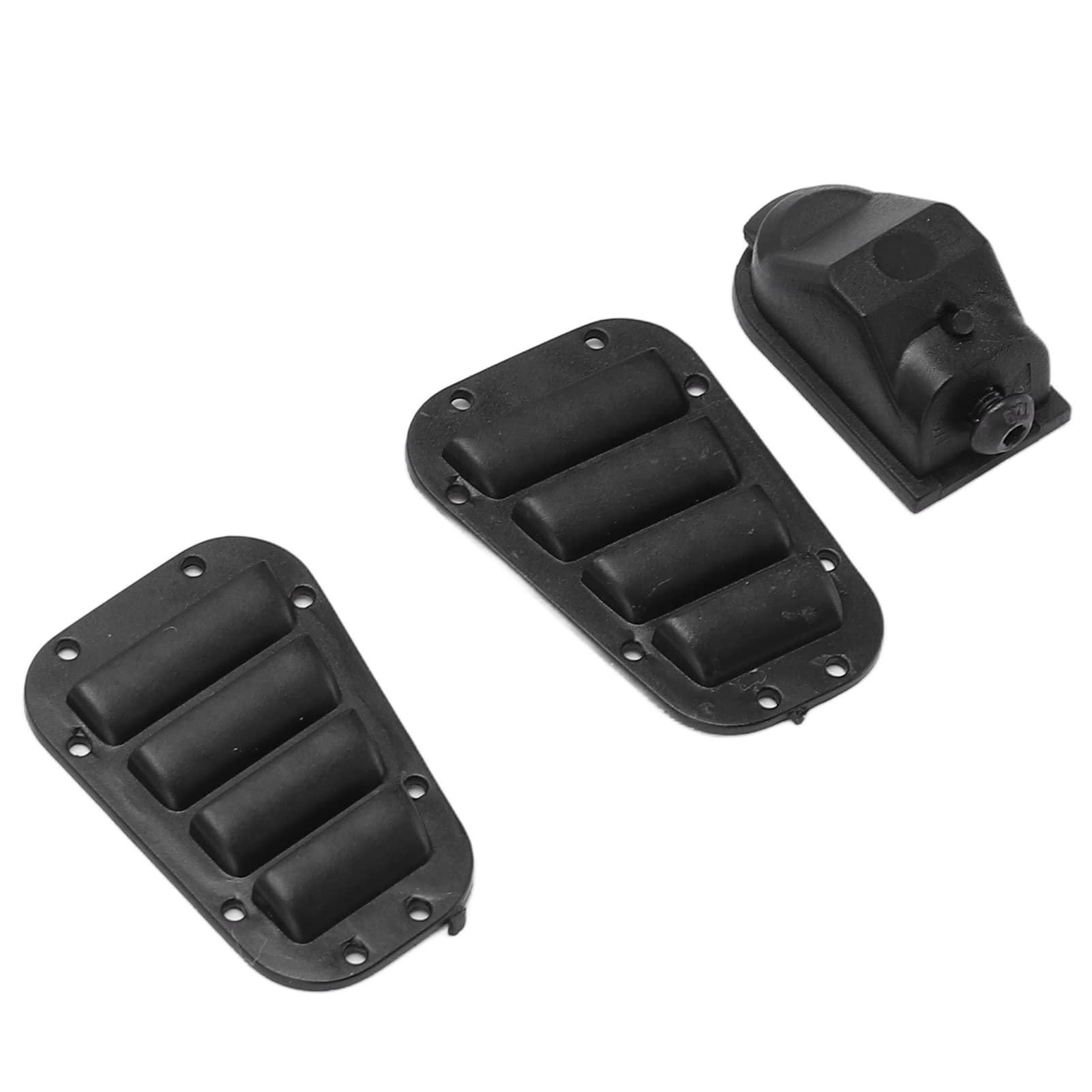 Dilwe RC Door Hinge Handle, Plastic, Car Door Hinge Handles Kit for T4 1/10 RC Vehicle Upgrade Parts, 6 Pcs/Set, Black