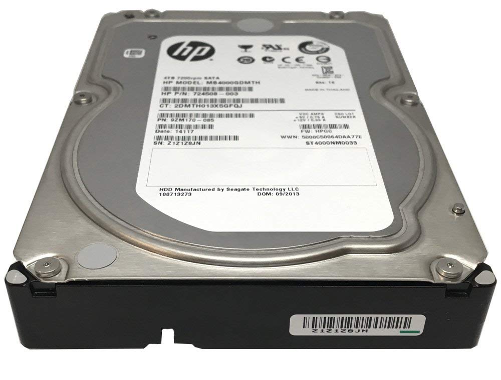 HP Constellation ES ST4000NM0033 (MB4000GDMTH) 4TB 7200RPM 128 MB Cache SATA 6.0 Gb/s 3.5 inch Internal Enterprise Hard Drive OEM (MB4000GDMTH) (Renewed)