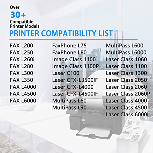 NineLeaf Compatible Toner Cartridge Replacement for Canon FX3 1557A002BA FAX L350 L4000 L6000 FaxPhone L80 ImageClass 1100 CFX-L4500IF 2060 4000 4500 6000L MultiPass L600 Laser Printer (1 Black)