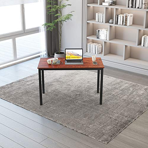 AMA Maker Computer Desk/Dining Table Office Desk Sturdy Writing Workstation for Home Office (Sandalwood, 47 inch)
