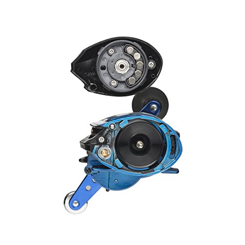 AbuGarcia BLUEMAX Ship 3 Right Hand Boat Fishing Power Handle Biaxle Reel Bait Reel