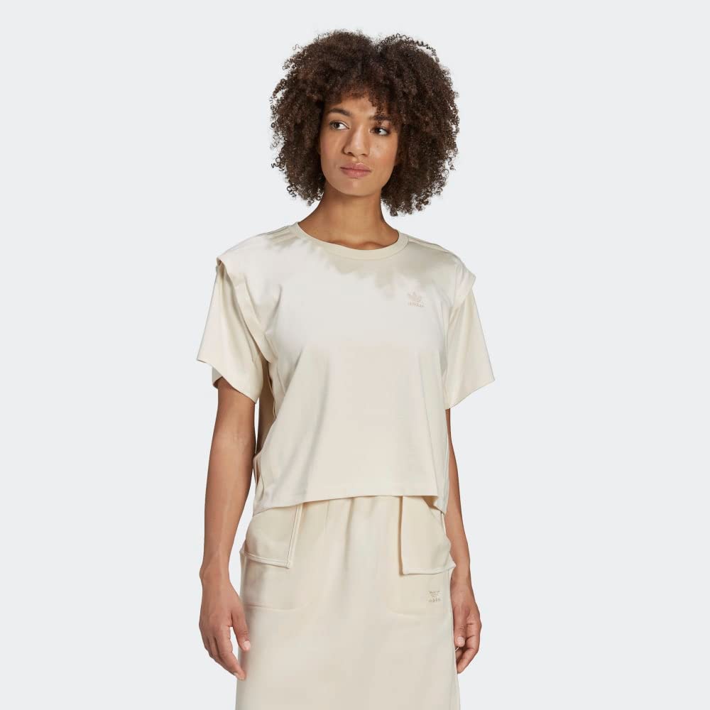 adidas Originals Women's Adicolor Clean Classics Tee, Non-Dyed, X-Large