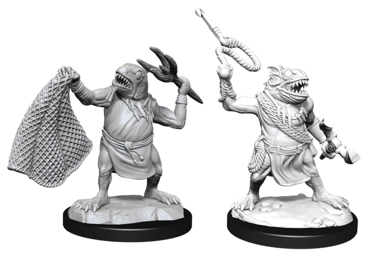 D&D Nolzur's Marvelous Miniatures: Kuo-Toa & Kuo-Toa Whip