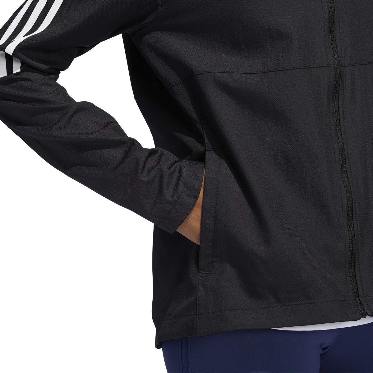 adidas Women's Own The Run Hooded Jacket, Black, Small