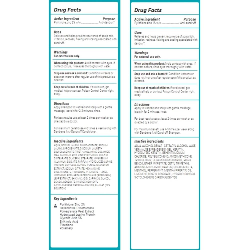 DS Laboratories Dandrene Anti Dandruff Shampoo & Conditioner - Dry Scalp Dandruff Treatment Shampoo Conditioner Set, Seborrheic Dermatitis & Psoriasis