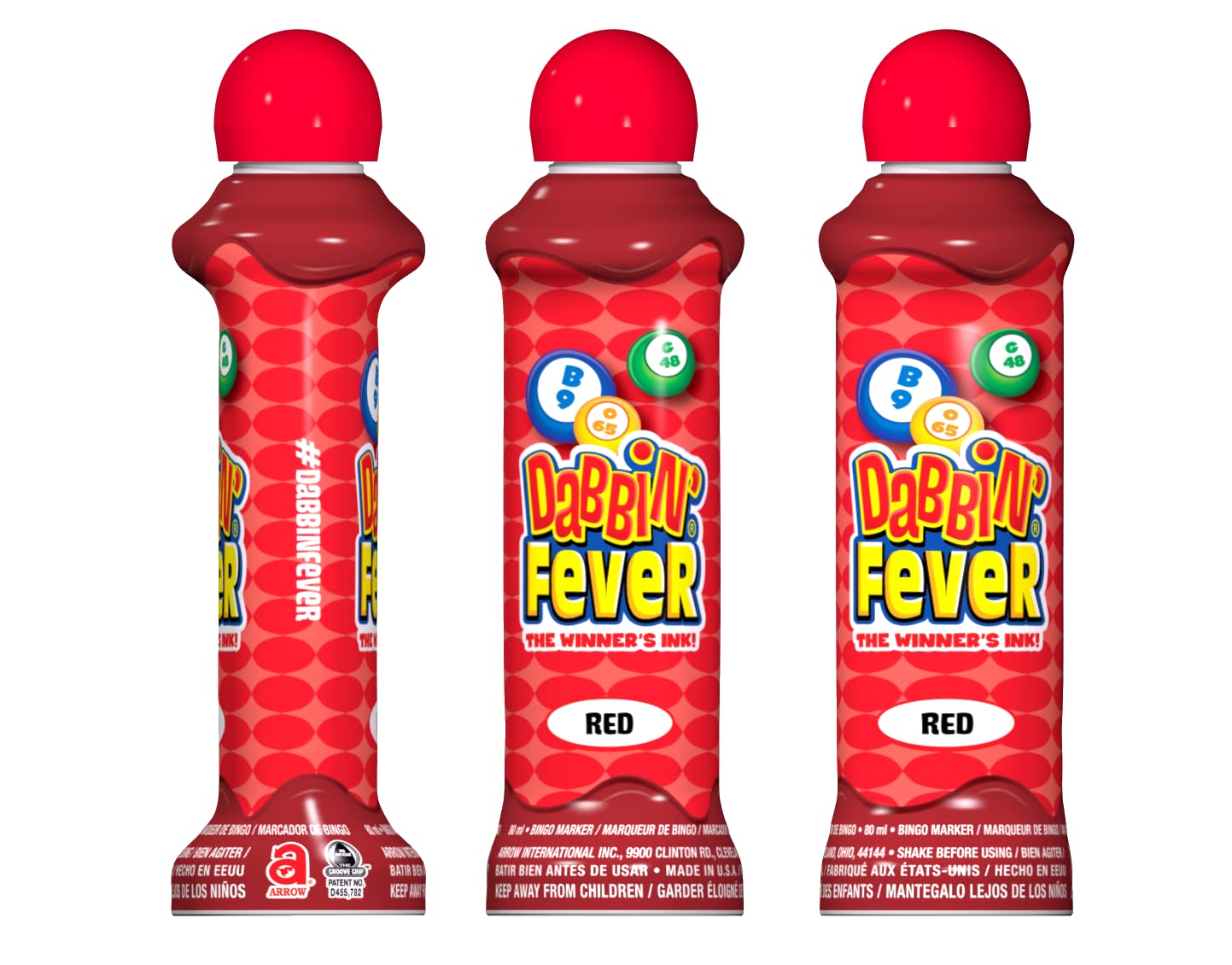 Dabbin' Fever Bingo Daubers Bulk Case - 144 Daubers (12 Dozen) Assorted Colors, 3oz (390468OLD)