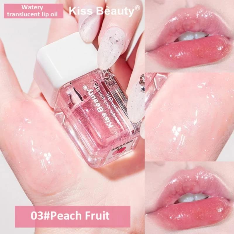 Alisesun 4-Piece Lip Oil & Gloss Kit - Hydrating, Plumping Lip Care with Pearl & Shimmer