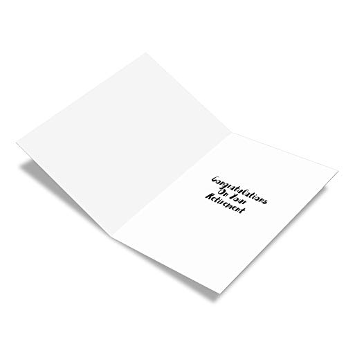 NobleWorks The Best Card, Optimisms - Retirement Greeting Card with Envelope, Flower' Decorated Inspirational Saying C6631GRTG